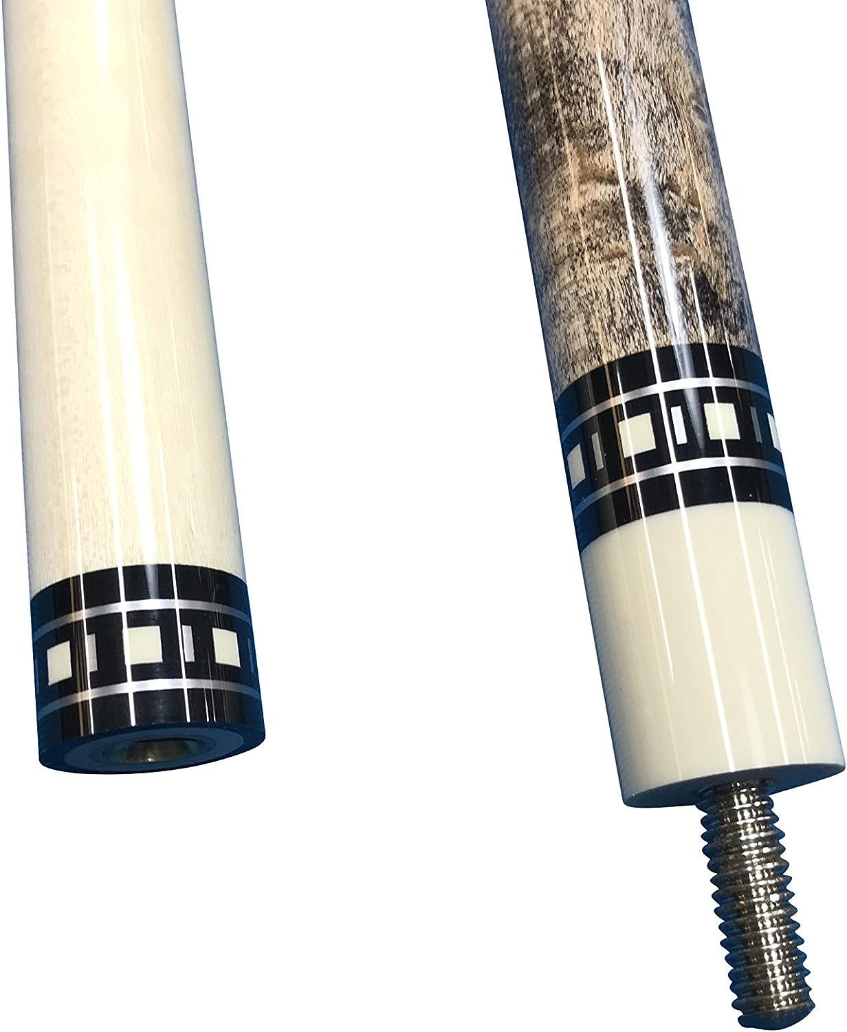 Meucci SB2-S Handcrafted Pool Cue Stick w/ PRO Shaft - Smoke Grey Stain ...