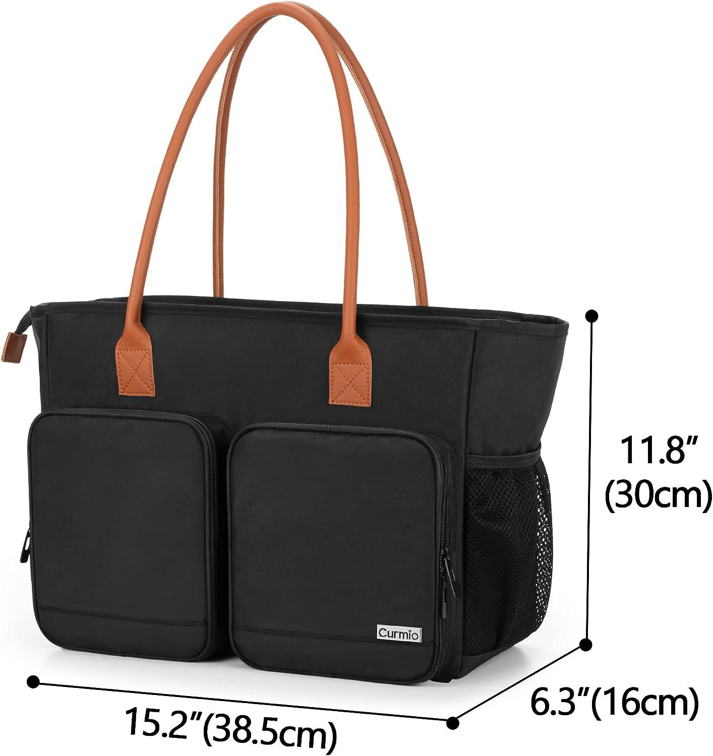 CURMIO Nurse Tote Bag with Padded Laptop Sleeve - For Nursing Work ...