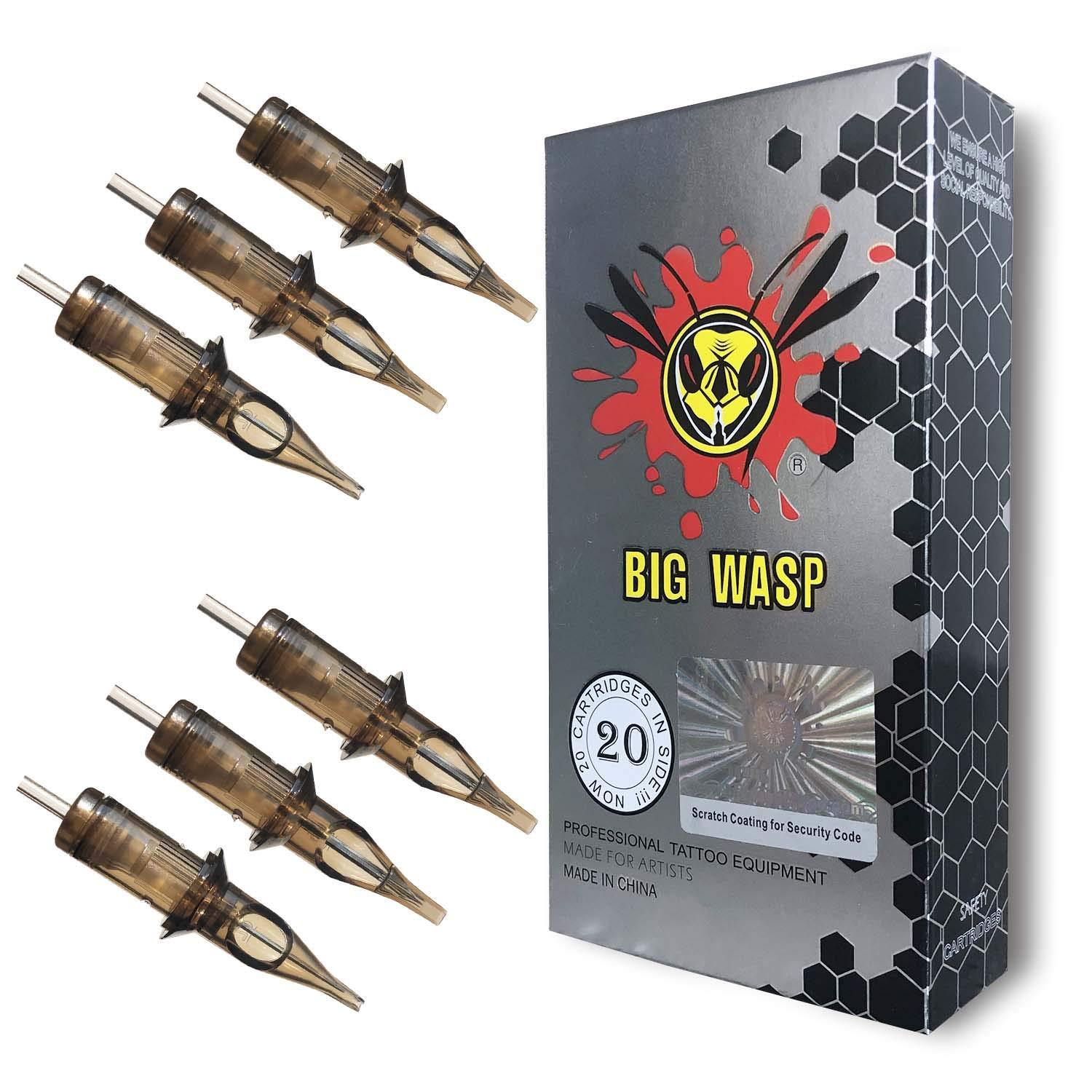 BIGWASP #10 Bugpin 3RL Tattoo Needle Cartridges 20Pcs - Generation 3 ...