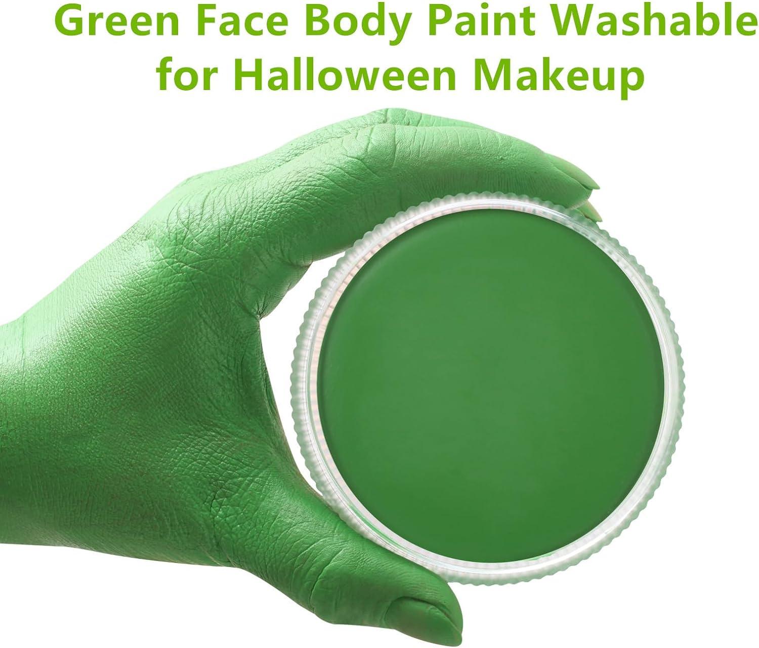 Go Ho Light Green Face & Body Paint Makeup - Professional Water-Based ...