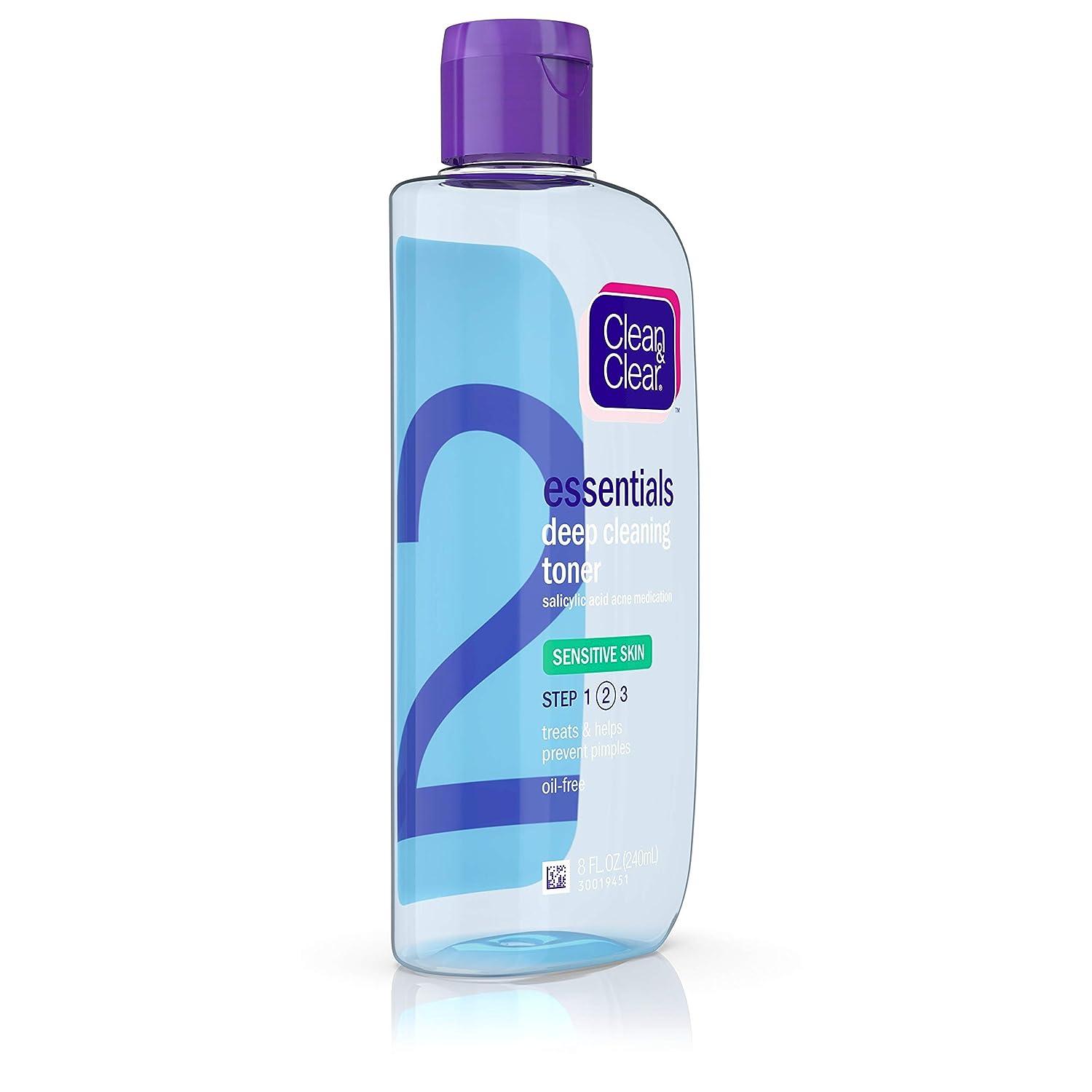 Clean & Clear Essentials Deep Cleaning Face Toner with Salicylic Acid ...