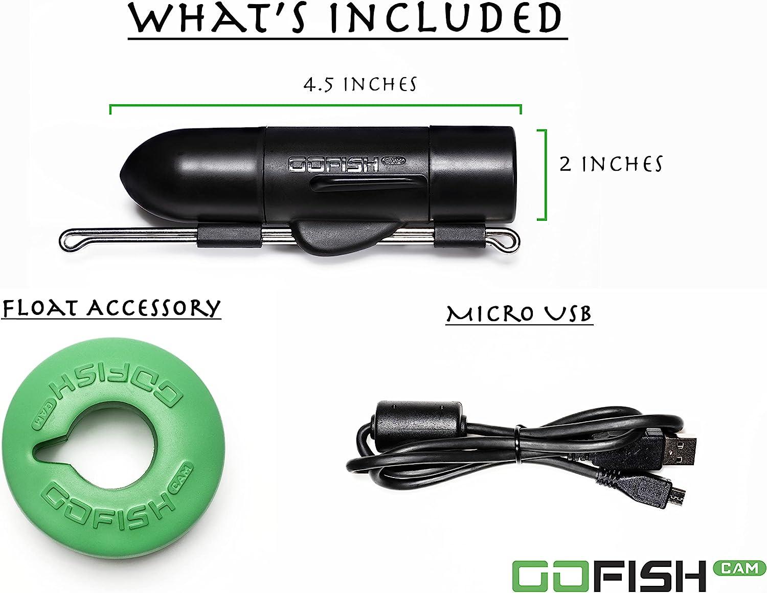 GoFish Cam Full HD 1080p Wireless Underwater Fishing Camera - Black ...