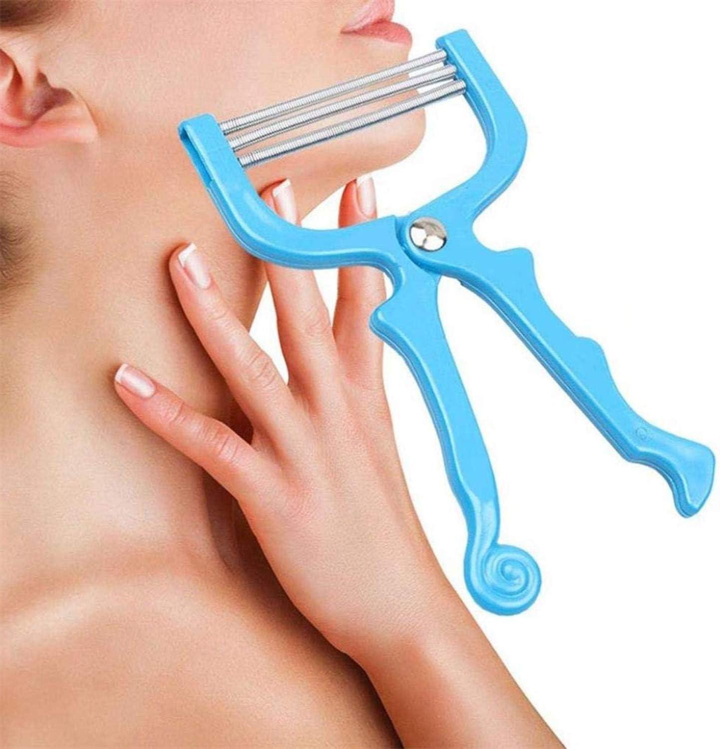 2-Piece Handheld Spring Facial Hair Remover - Beauty Epilator Tool ...