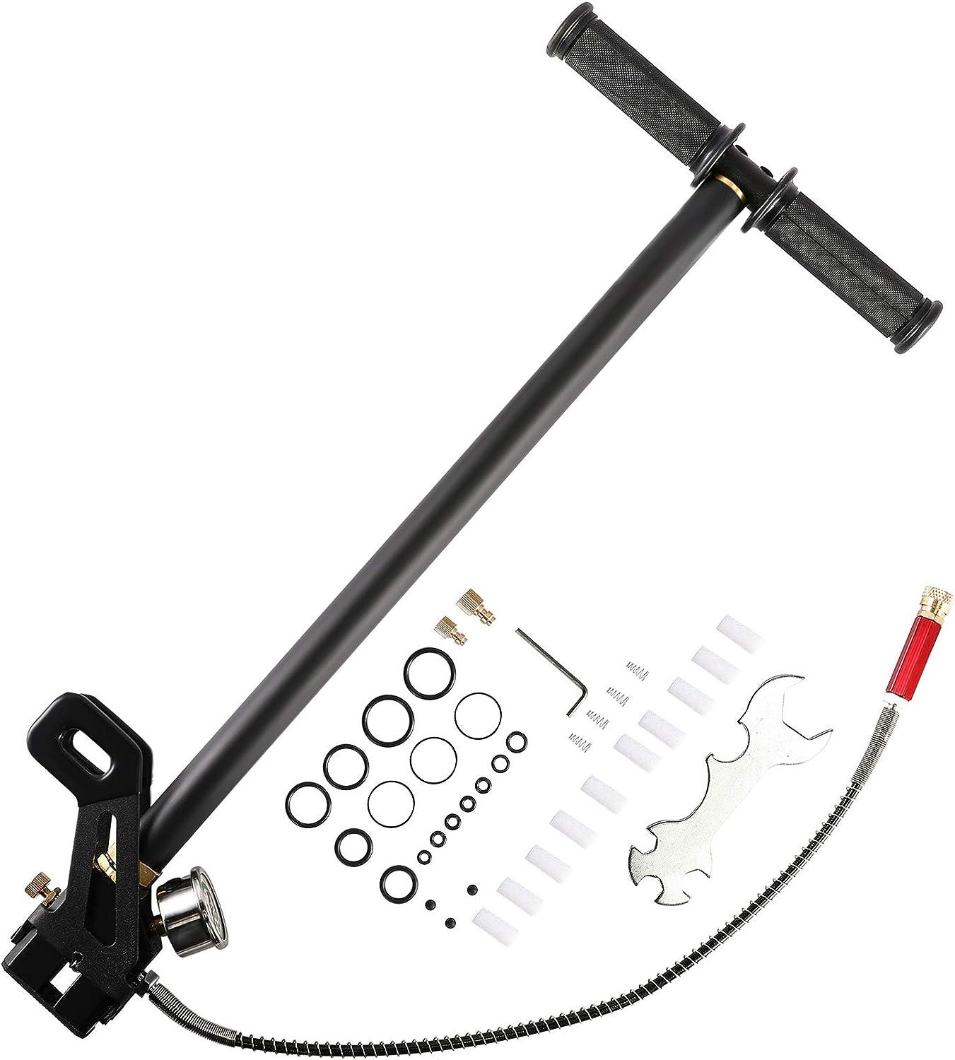 HIRAM 4500Psi High Pressure Hand Pump for Air Rifles - Stainless Steel ...