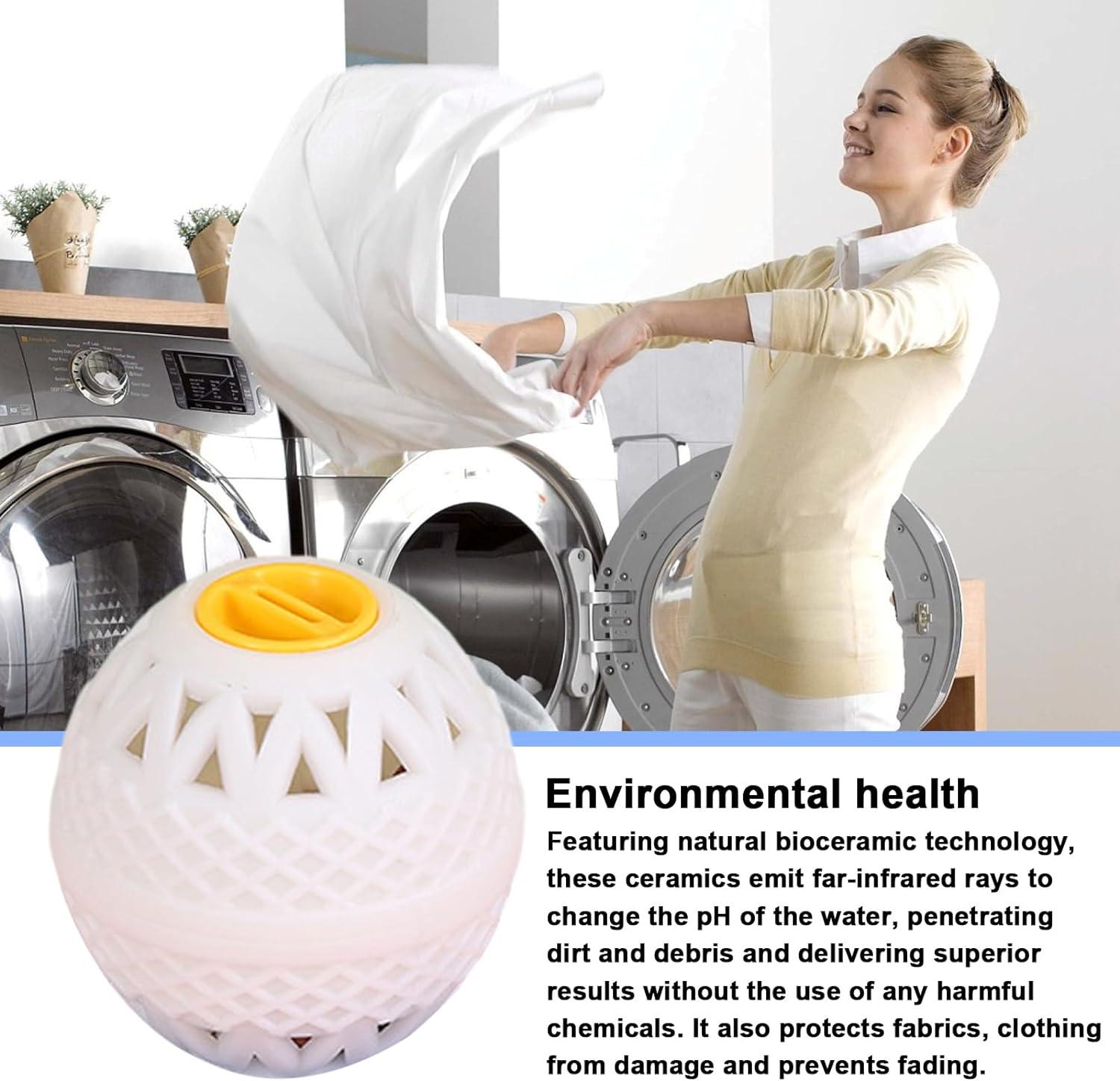 Washing Machine Lint Removal Balls Ceramic Beads Laundry Ball Reusable ...