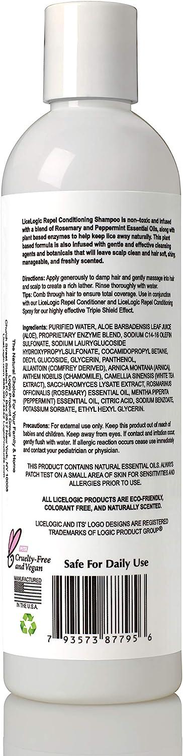 LiceLogic Head Lice Prevention Shampoo | Natural LICEZYME Formula for ...