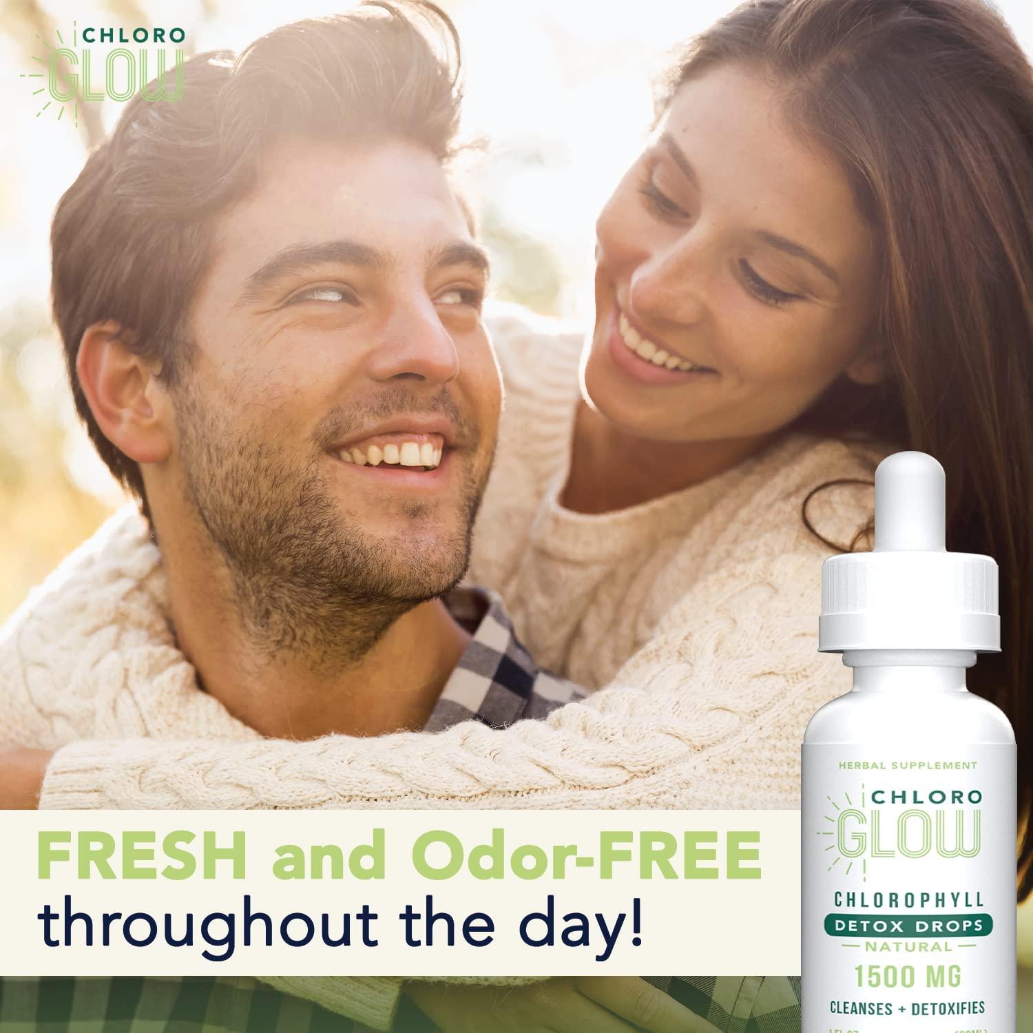 Chloroglow 1500mg Liquid Chlorophyll Oxygen Drops - Energy & Immune ...