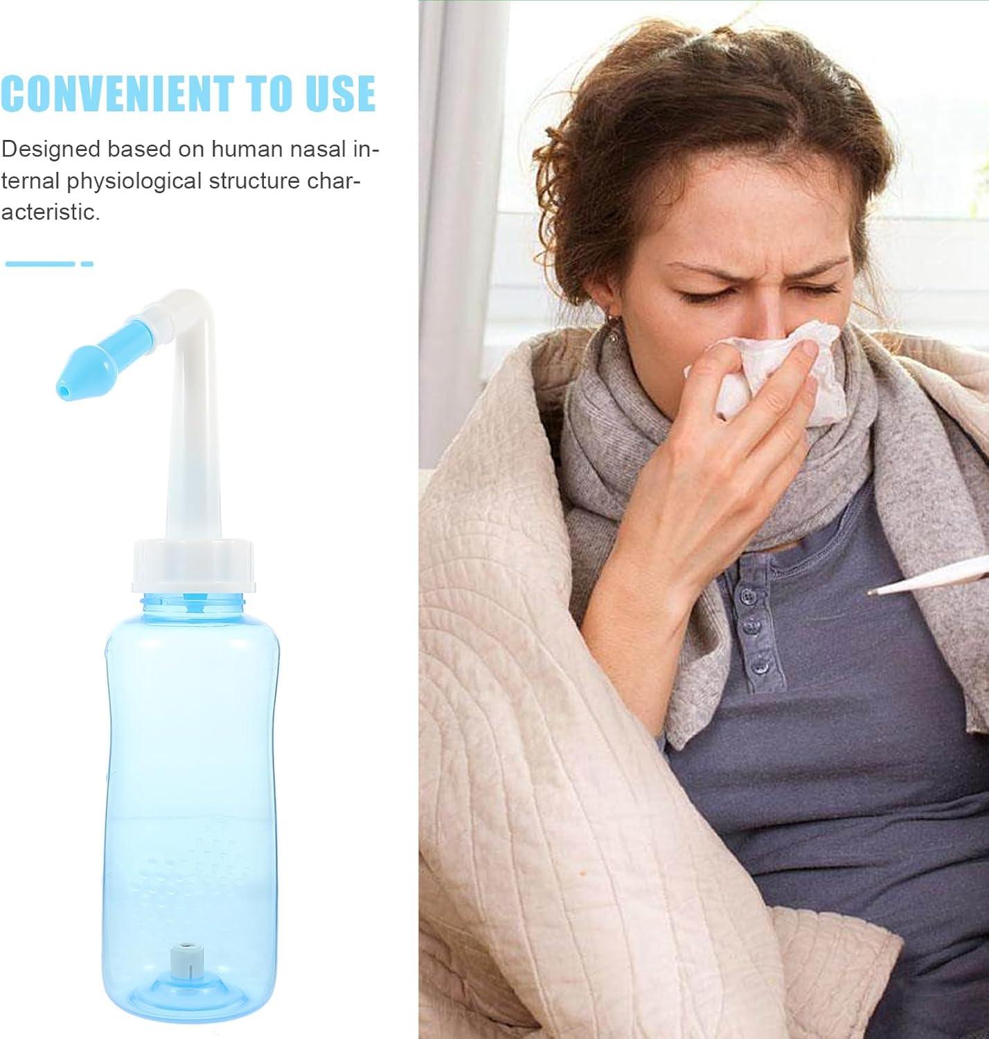 Nasal Wash Bottle - 300ml Neti Pot for Sinus Rinse & Irrigation | Nose ...