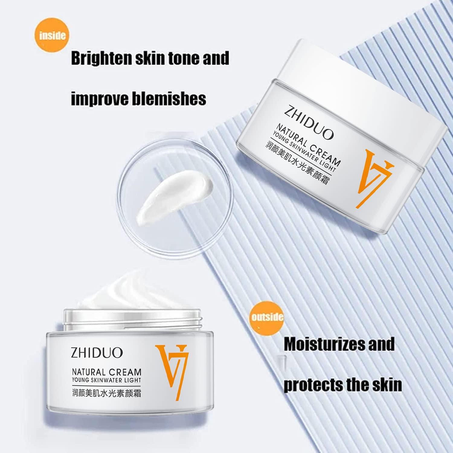 Zhiduo Natural Cream - Korean Moisturizing Tone Up Cream for Young ...
