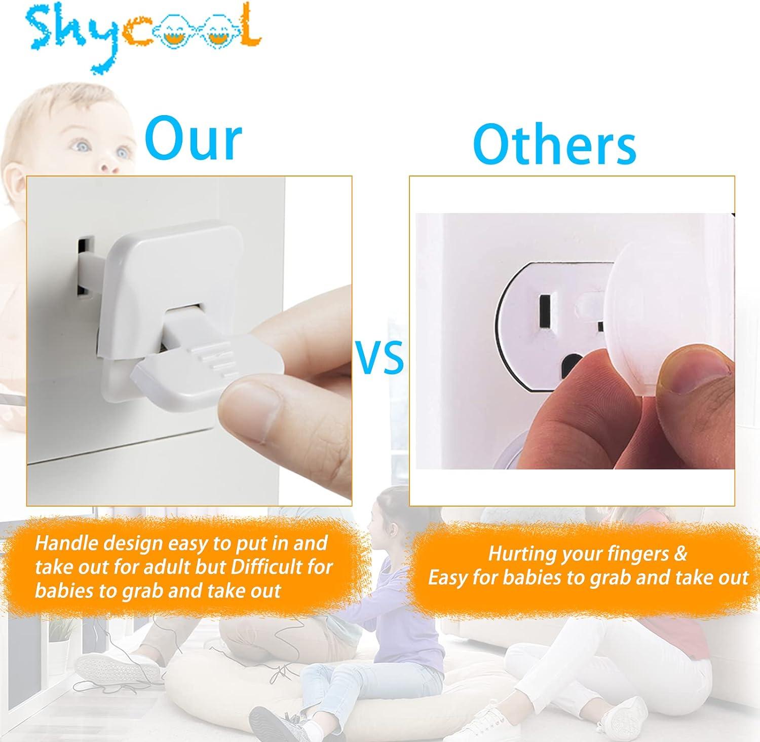 Baby Proofing Outlet Protector Plugs - 37 Pack Hidden Pull Handle ...
