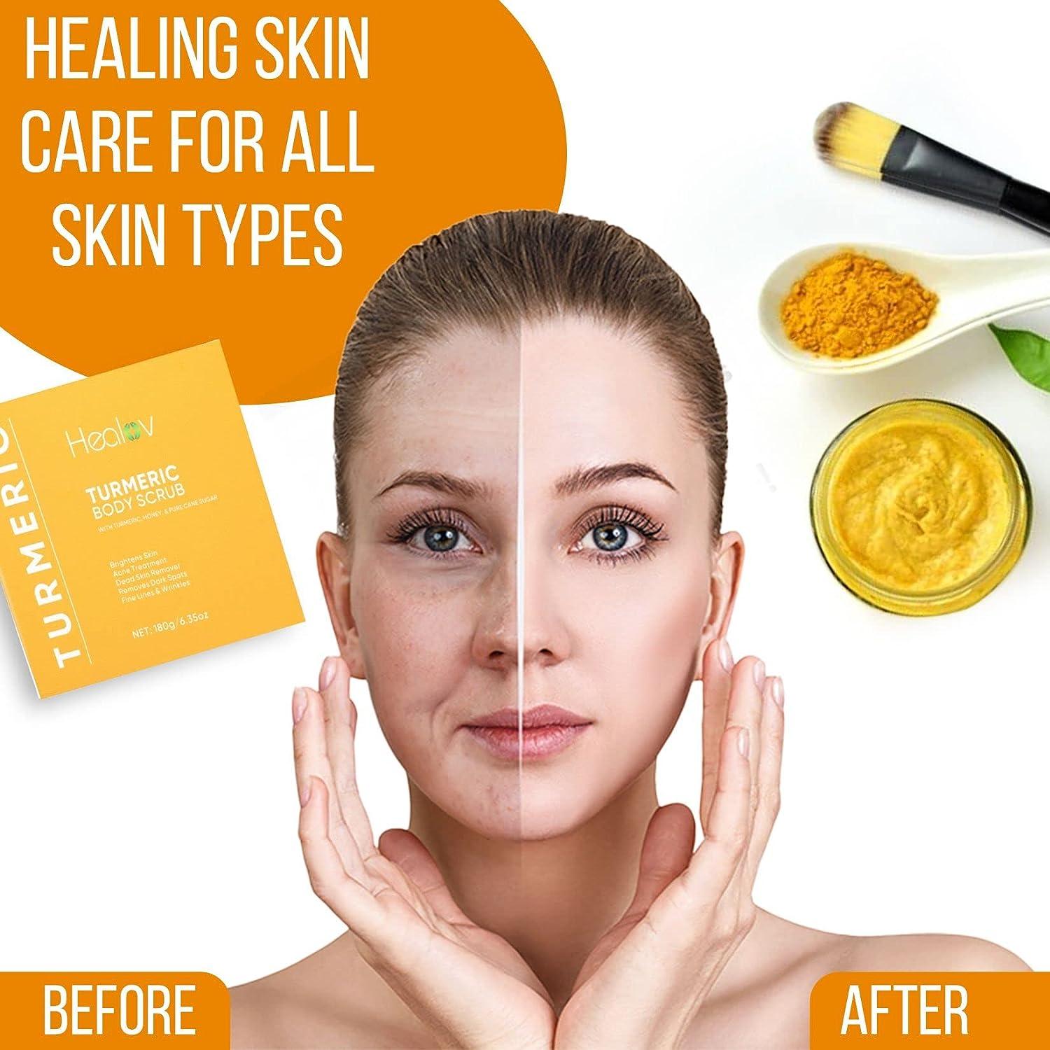 Turmeric Body Scrub - All-Natural Exfoliating Treatment for Brightening ...