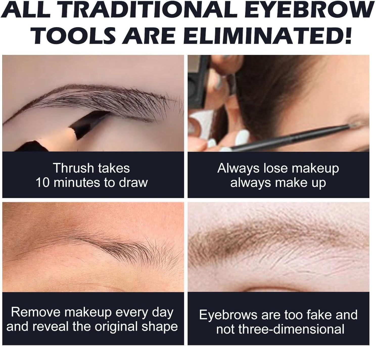 how to draw eyebrows with powder