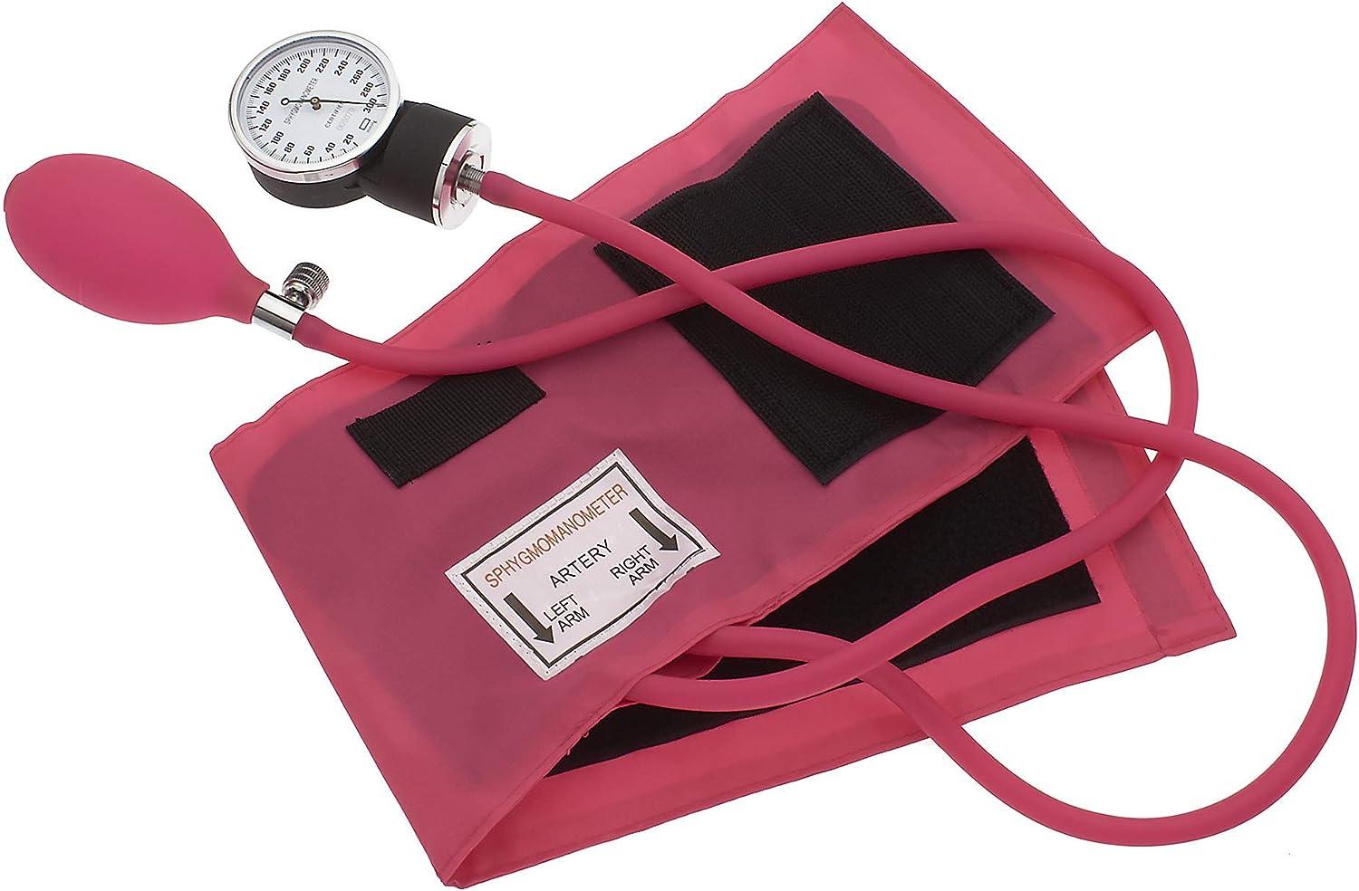 pink sphygmomanometer
