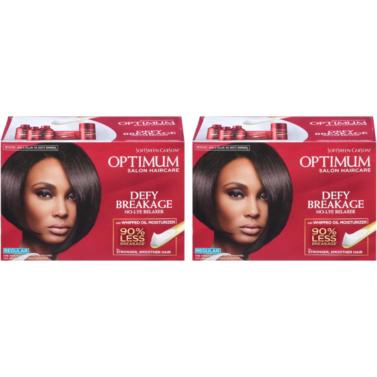 SoftSheen-Carson Optimum Salon Hair Care No-Lye Relaxer Pack of 2 with ...