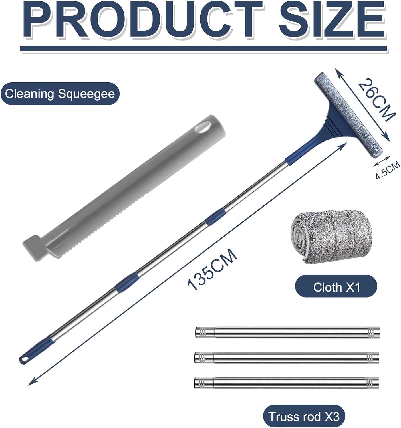 Window Cleaner with Telescopic Handle Professional Window Wiper Cleaner ...