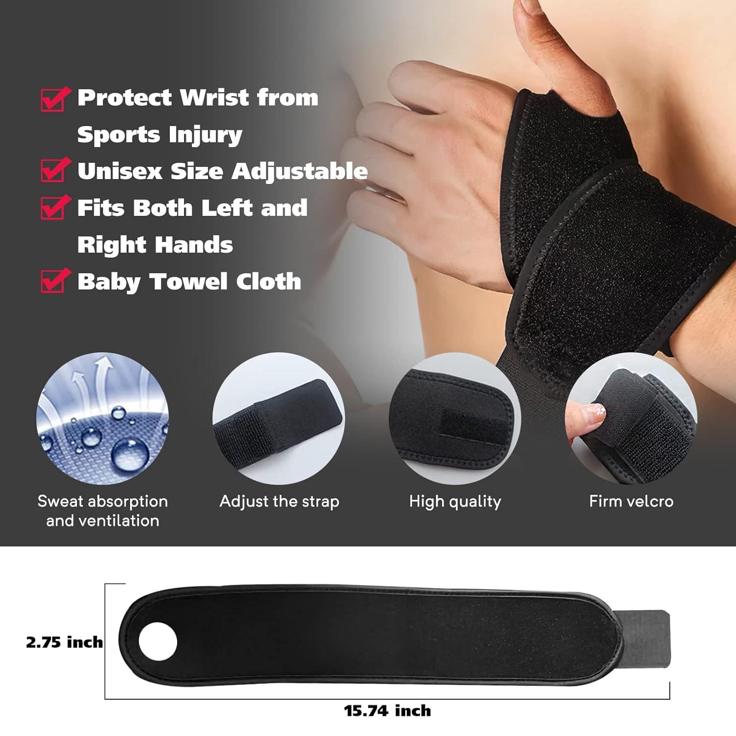 Wrist Compression Strap and Brace - 2 Pack for Men and Women | Support ...
