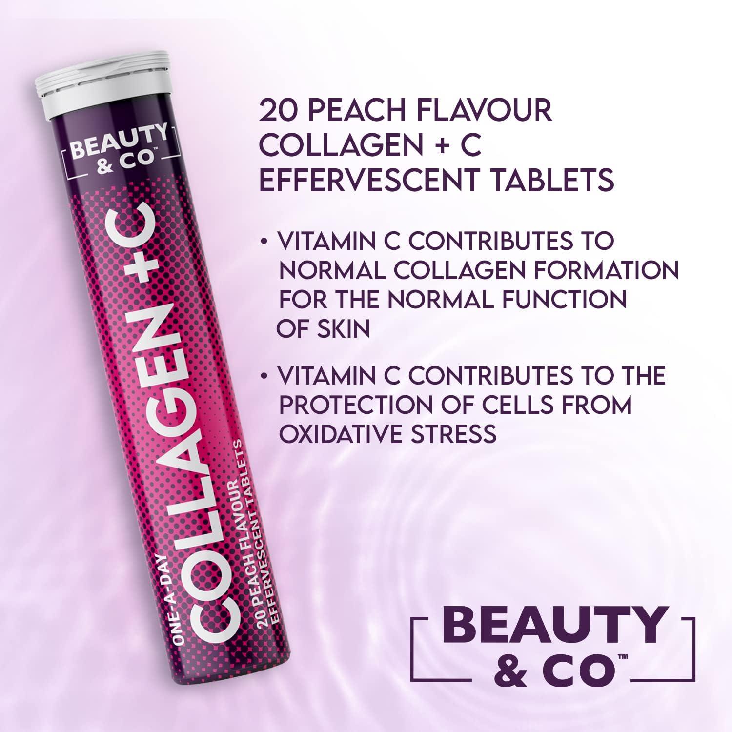 Beauty & Co Collagen Effervescent Marine Collagen & Vitamin C ...