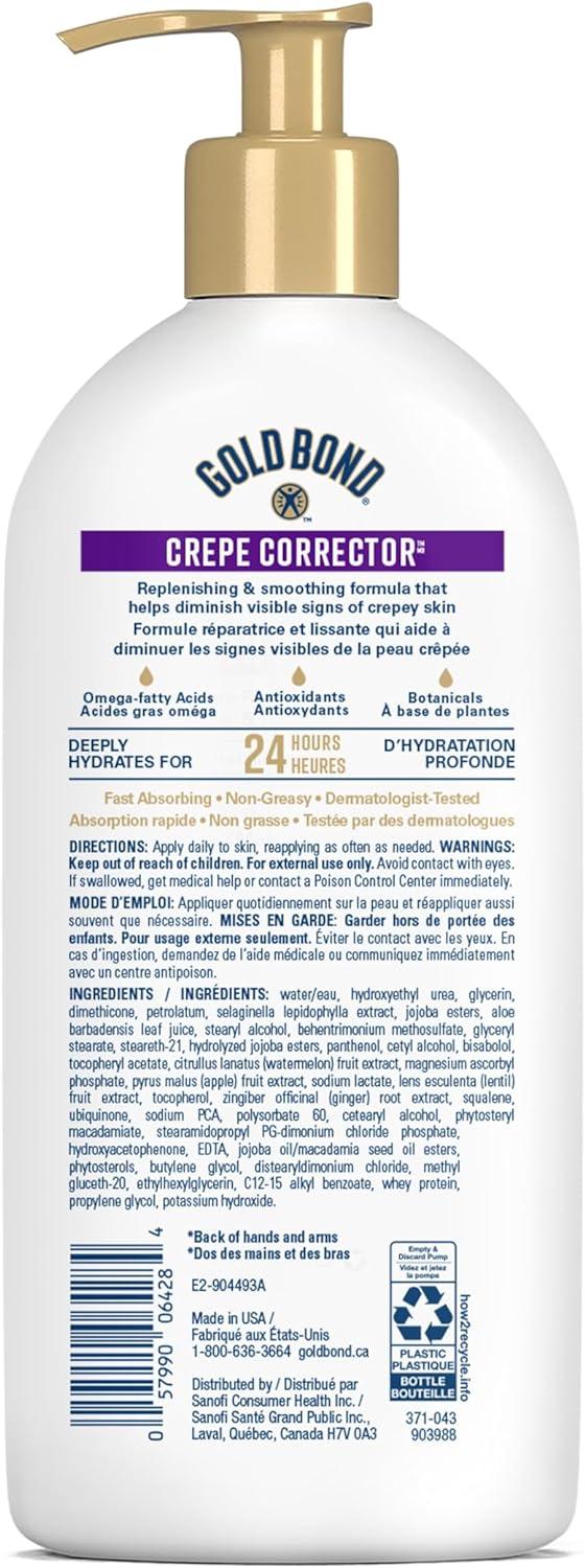 Gold Bond Age Renew Crepe Corrector Body Lotion 396g Pump Crepey Skin ...