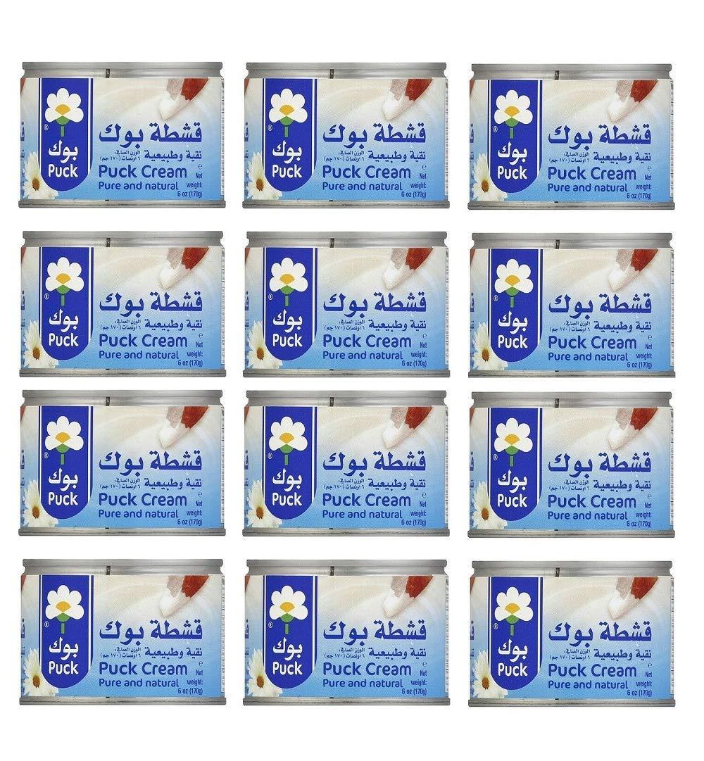 Puck Cream Pure & Natural 6oz/170g - Pack of 12 | Premium Quality Dairy ...