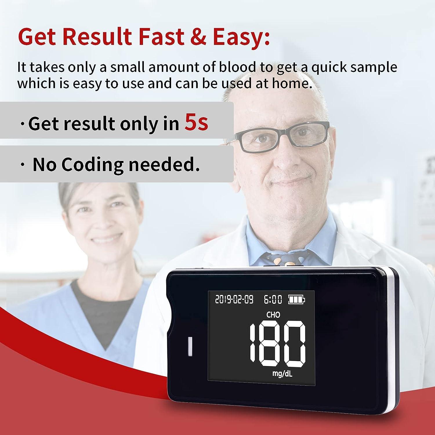 Accu-Answer 4 in 1 Test Meter Kit | Hemoglobin, Cholesterol & Uric Acid ...