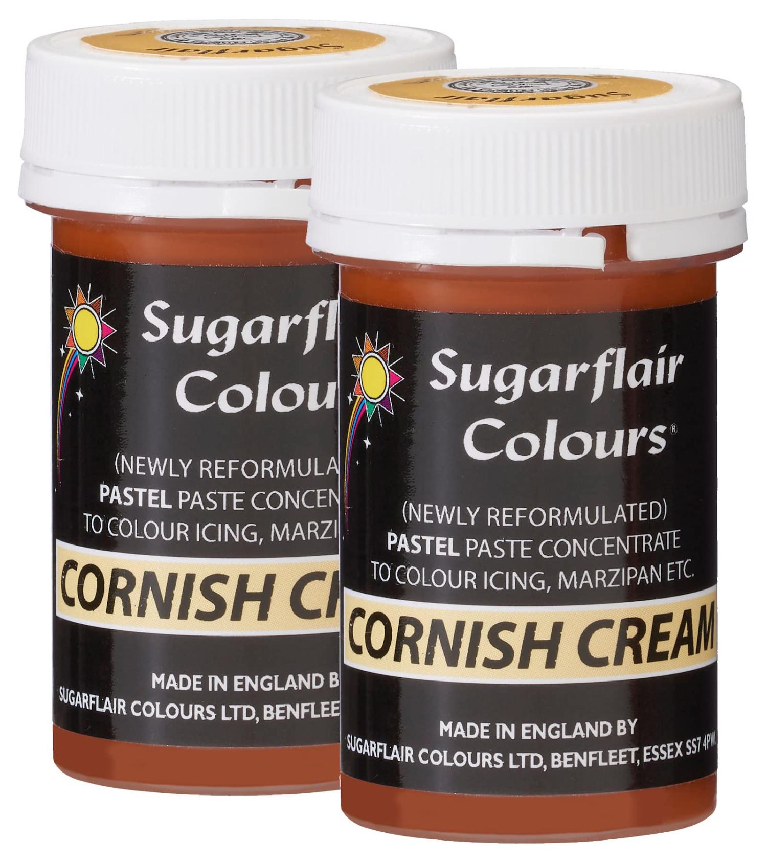 Sugarflair Cornish Cream Pastel Food Colouring Paste Highly ...