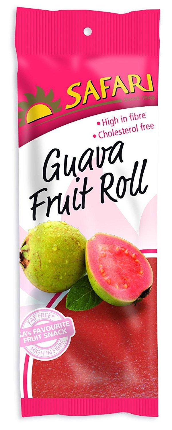 Safari Dried Fruit Roll Guava - 80g - South African dried guava | Buy ...