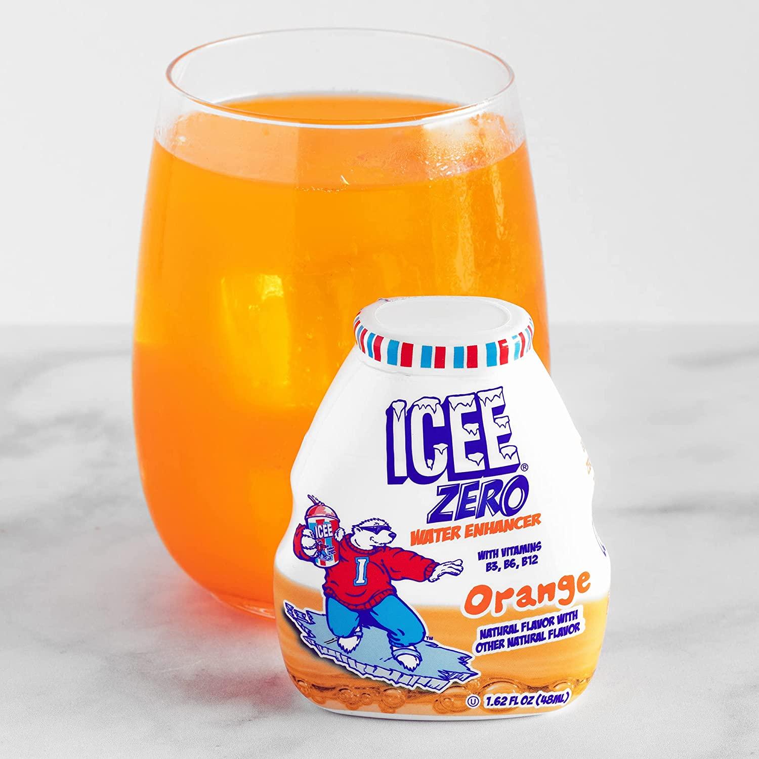 ICEE Zero Calorie Cherry Blue Raspberry Orange and Mango Liquid Water ...