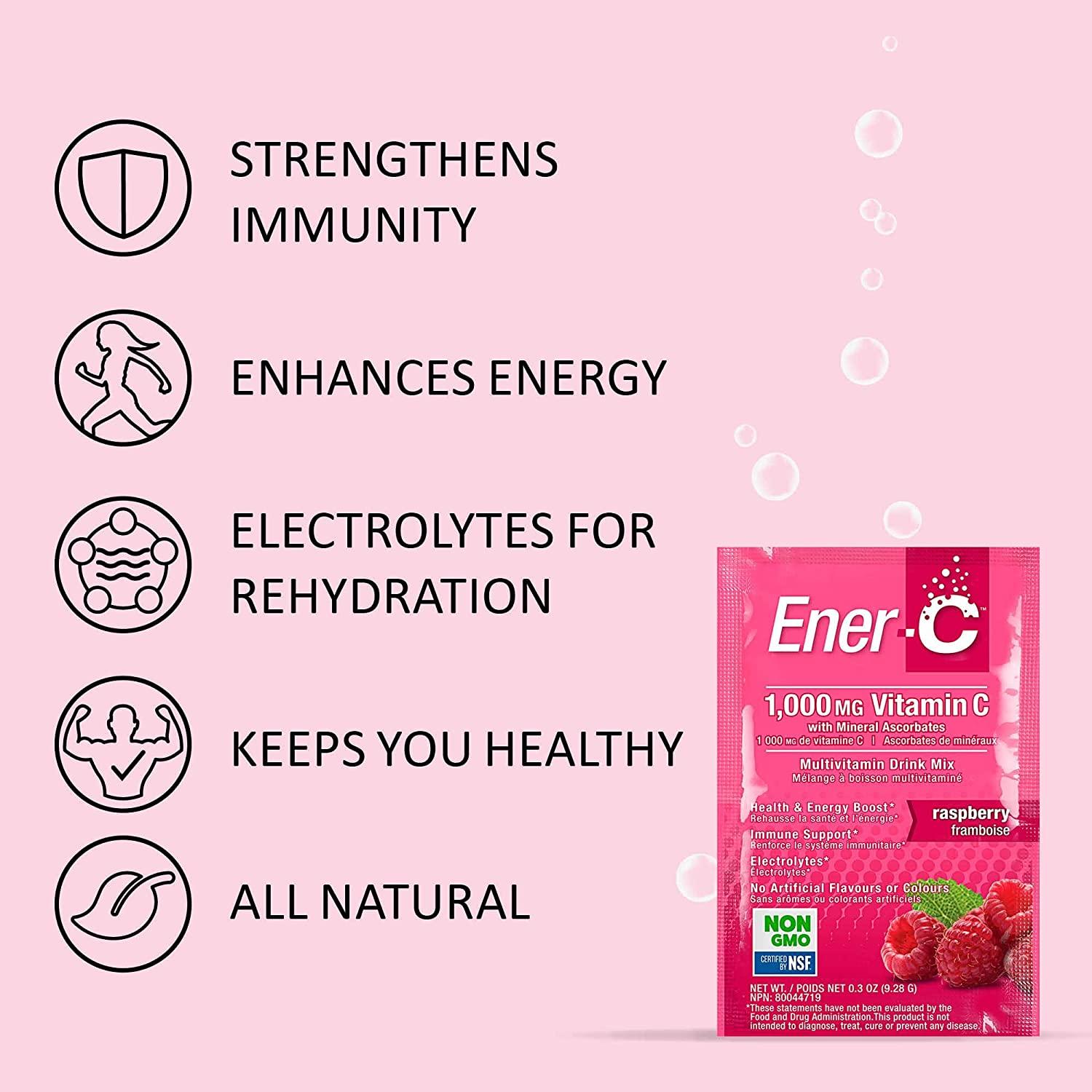 Ener-C Variety Pack Multivitamin Drink Mix | 1000mg Vitamin C | Vegan ...