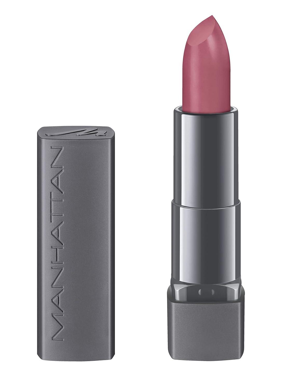 Manhattan All-in-One Matte Lipstick - Long-Lasting Satin-Matt Finish in ...
