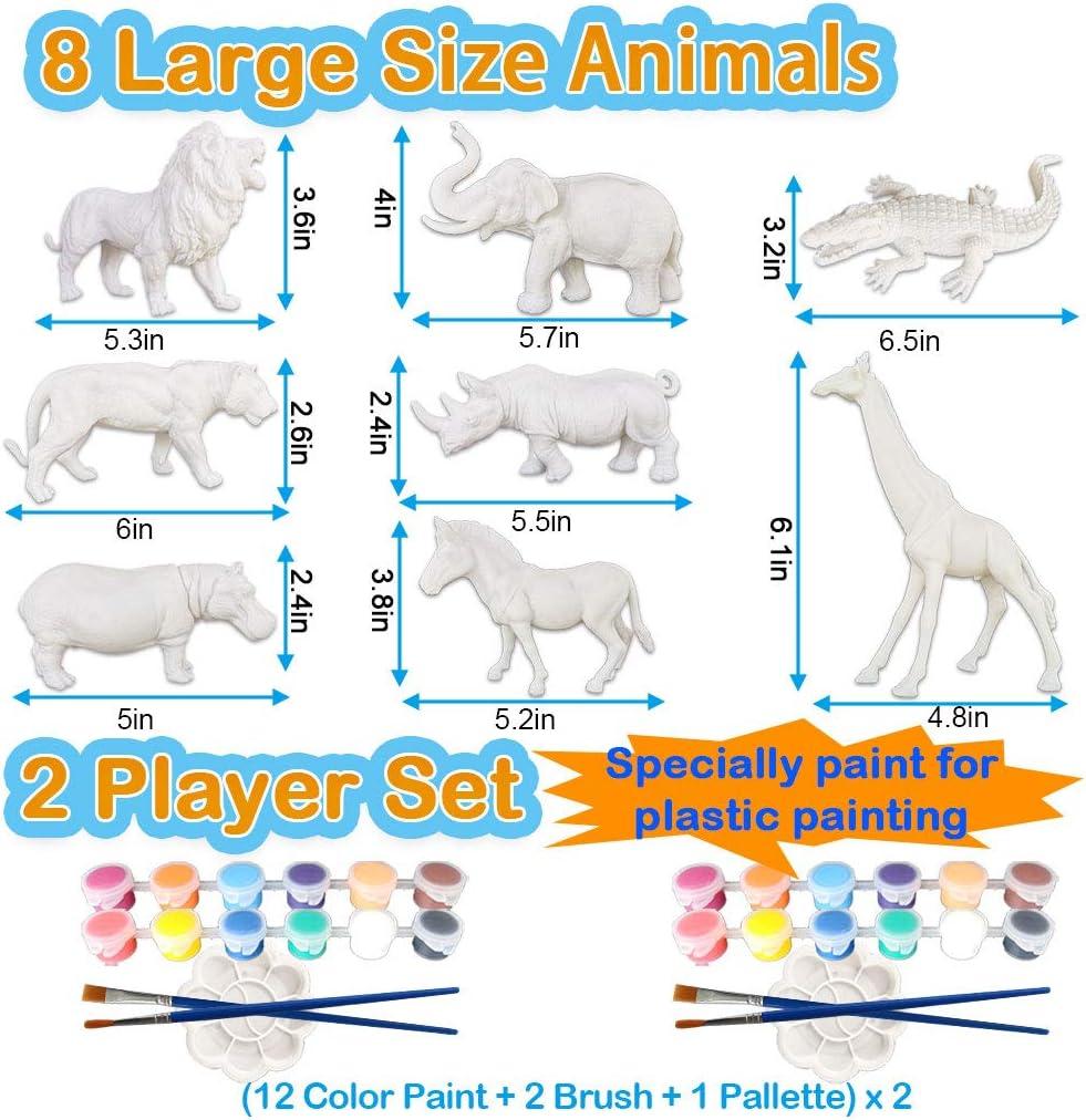 SIEOLL Animal Sand Art Kits For Kids Ages 4-8 DIY Crafts Animal Sand ...