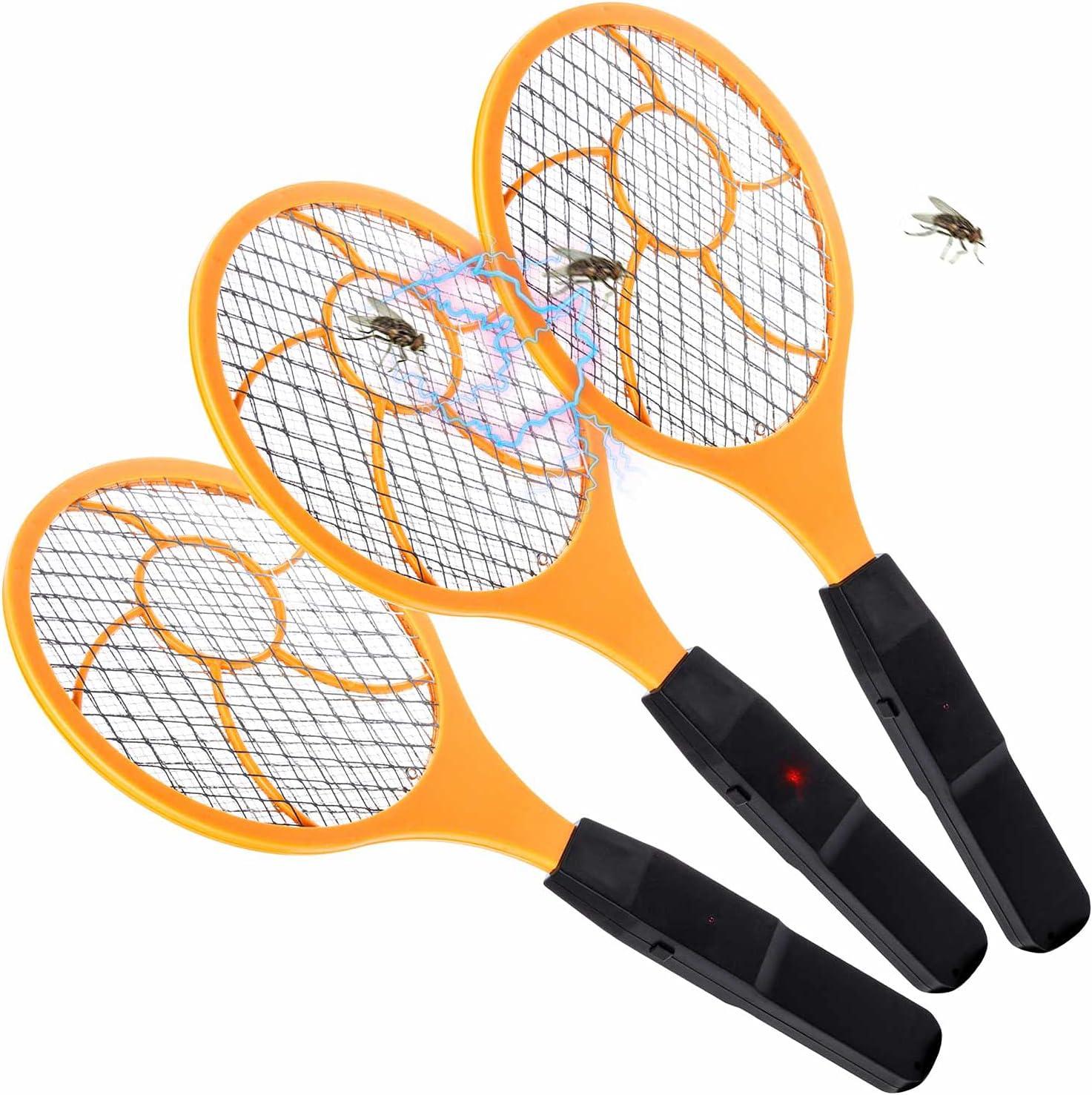 Electric Fly Swatter Set - 3 Piece Insect Killer & Mosquito Catcher ...