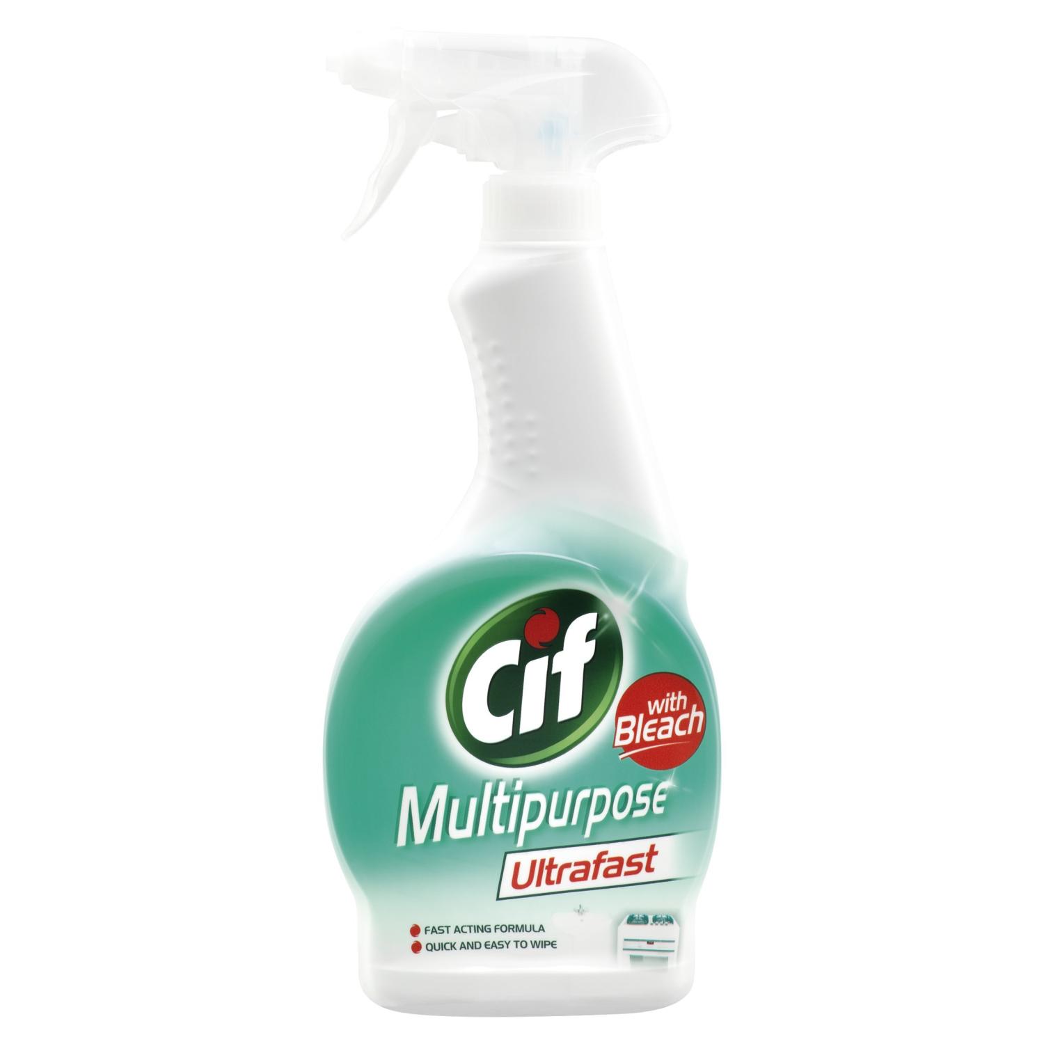 Cif Ultrafast fast-acting formula Multi-Purpose Spray with Bleach ...