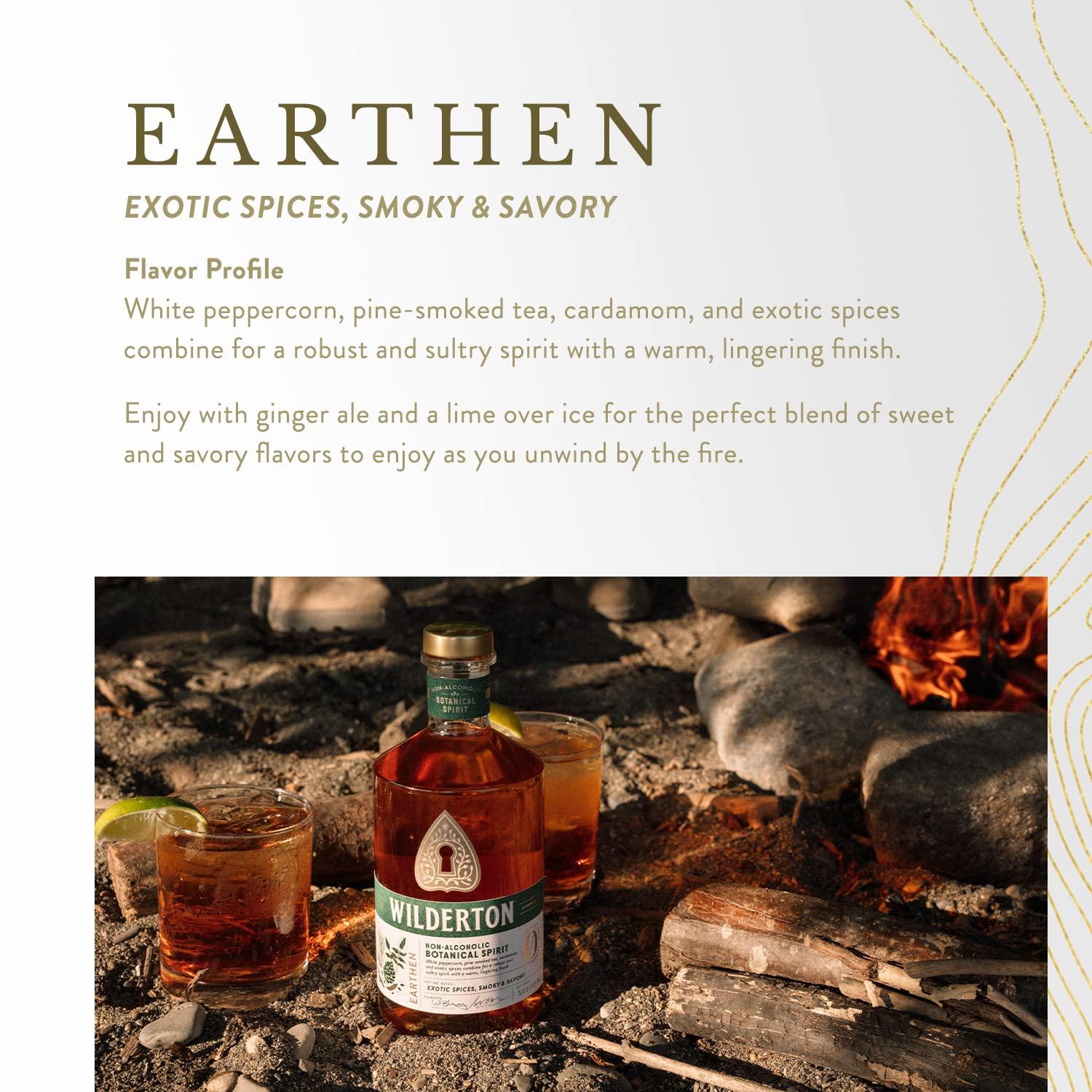 Wilderton Earthen Non Alcoholic Spirits - Botanical Spirit with Spice ...