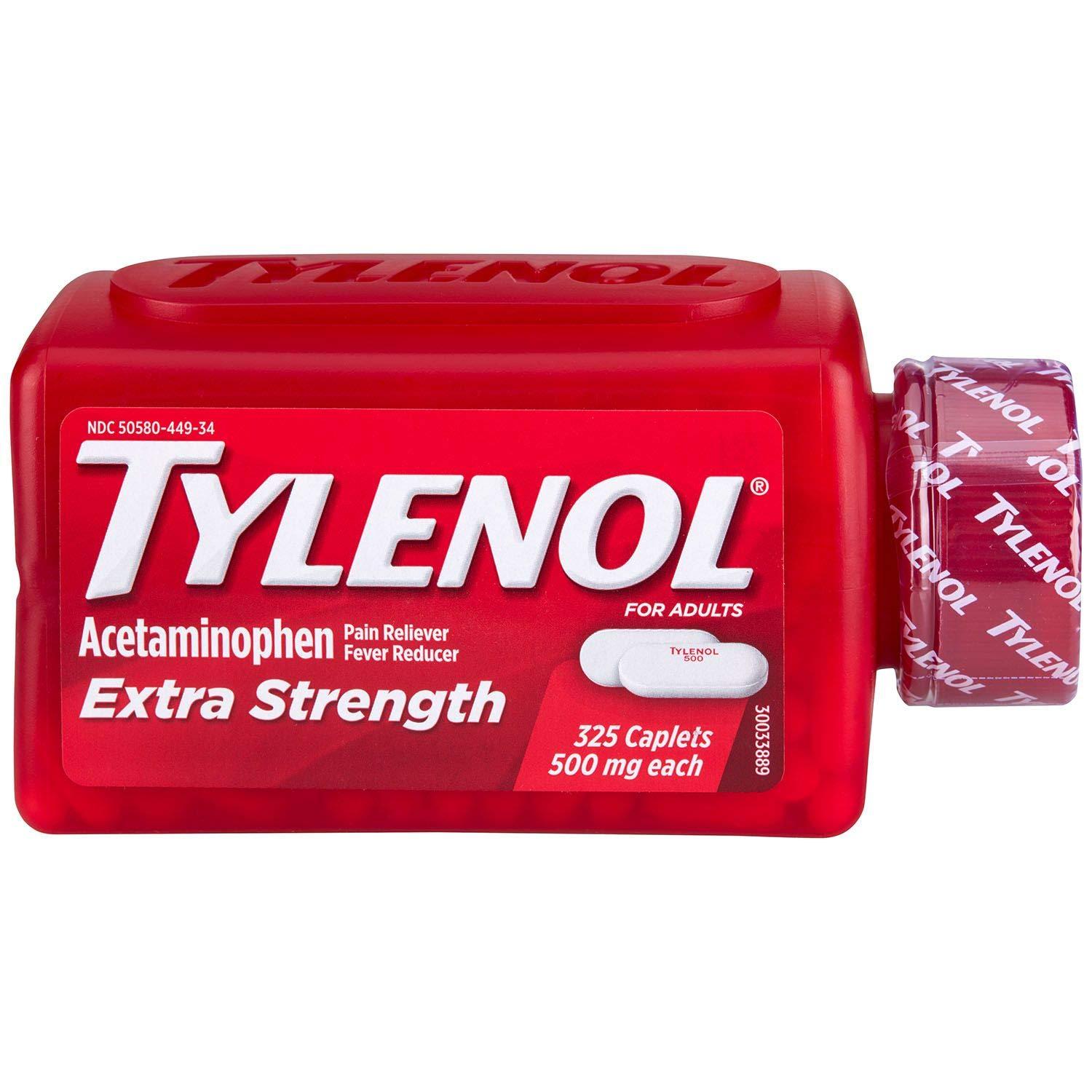 Tylenol Extra Strength Caplets 325 mg - 325 ct for Fast Pain Relief ...