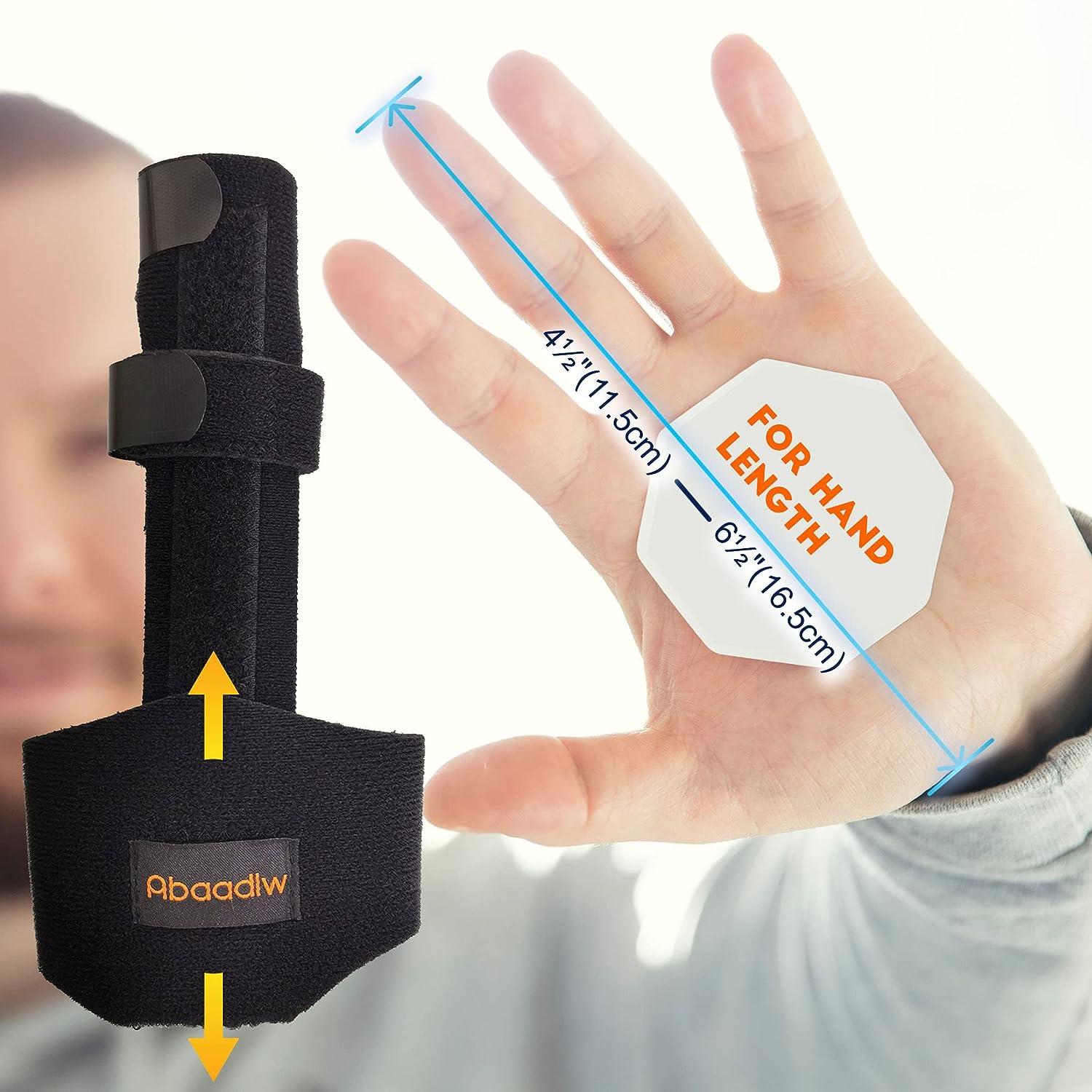 Abaadlw Trigger Finger Splint Set - 2 Adjustable Lengthwise Finger ...