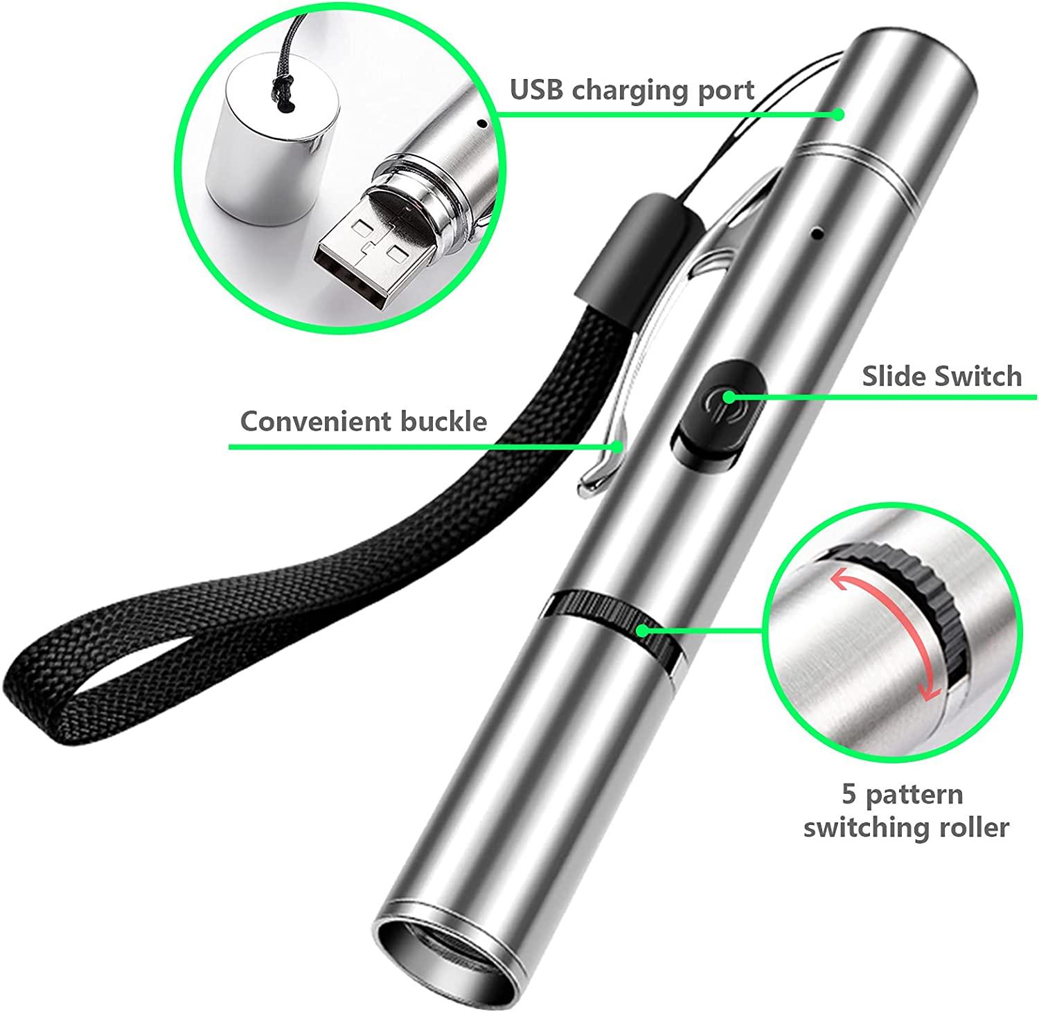 TEAYTIS Cat Pointer Toy with Purple Light Flashlight for Interactive ...