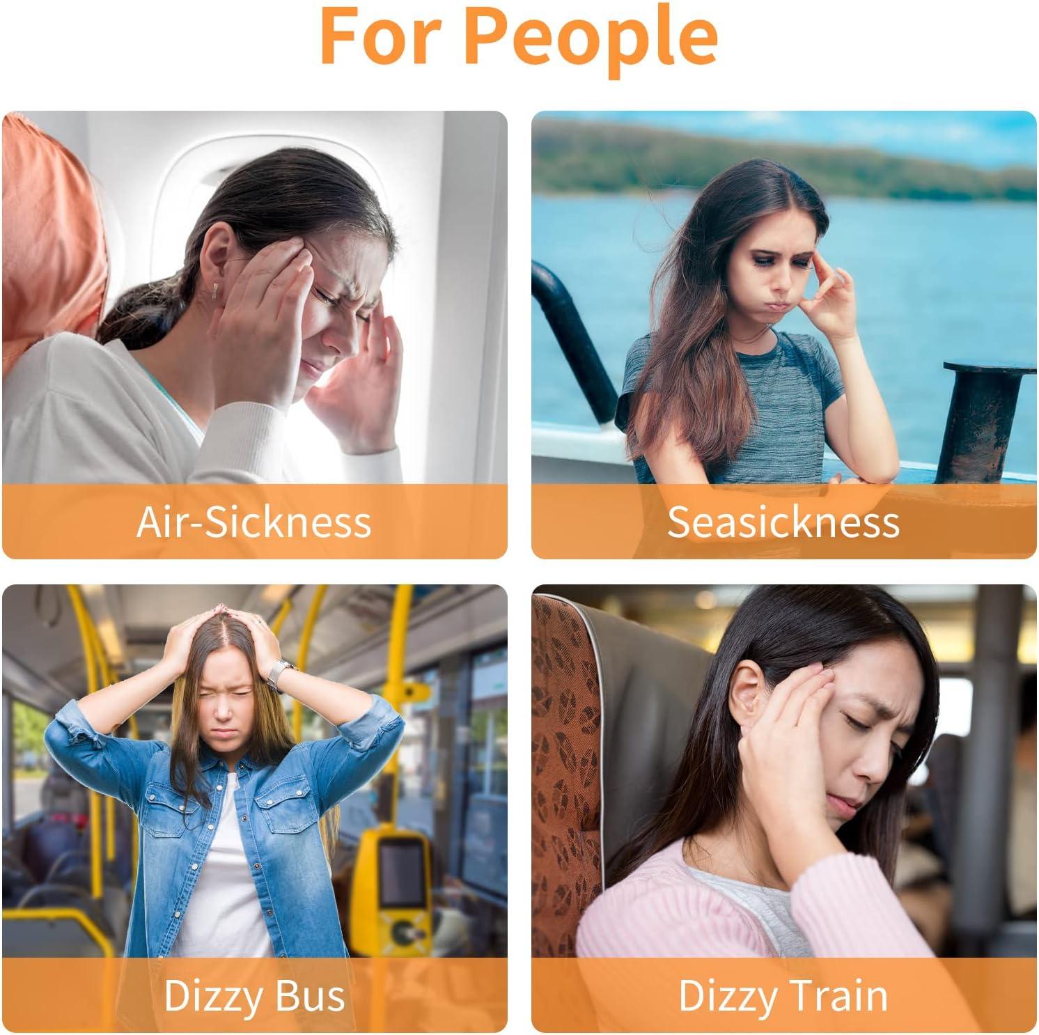 Motion Sickness Relief Patches - Anti-Nausea Bands for Adults & Kids ...