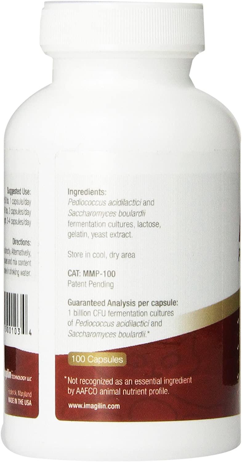 Imagilin MitoMax Premium Probiotics for Dogs and Cats - 100 Capsules ...
