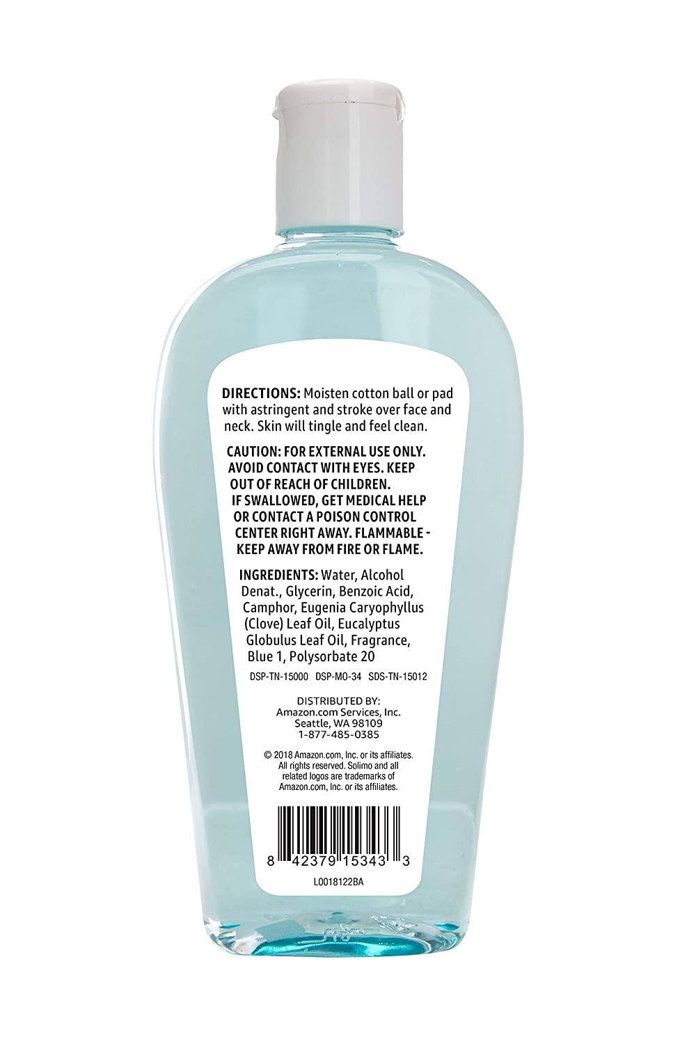 Solimo Original Clean Astringent Skin Cleanser 10 Fl Oz - Gentle Facial ...