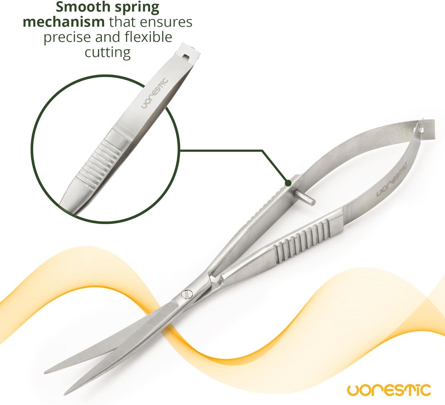 VORESTIC 16cm Curved Spring Scissors for Aquarium & Terrarium Plants ...