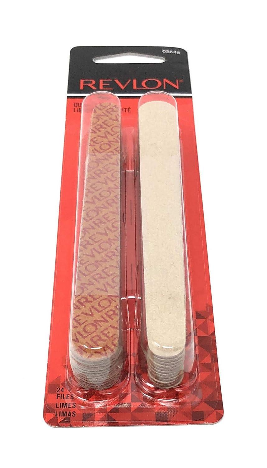 Revlon Compact Emery Boards Nail File - 24 Count Dual Sided for Shaping ...