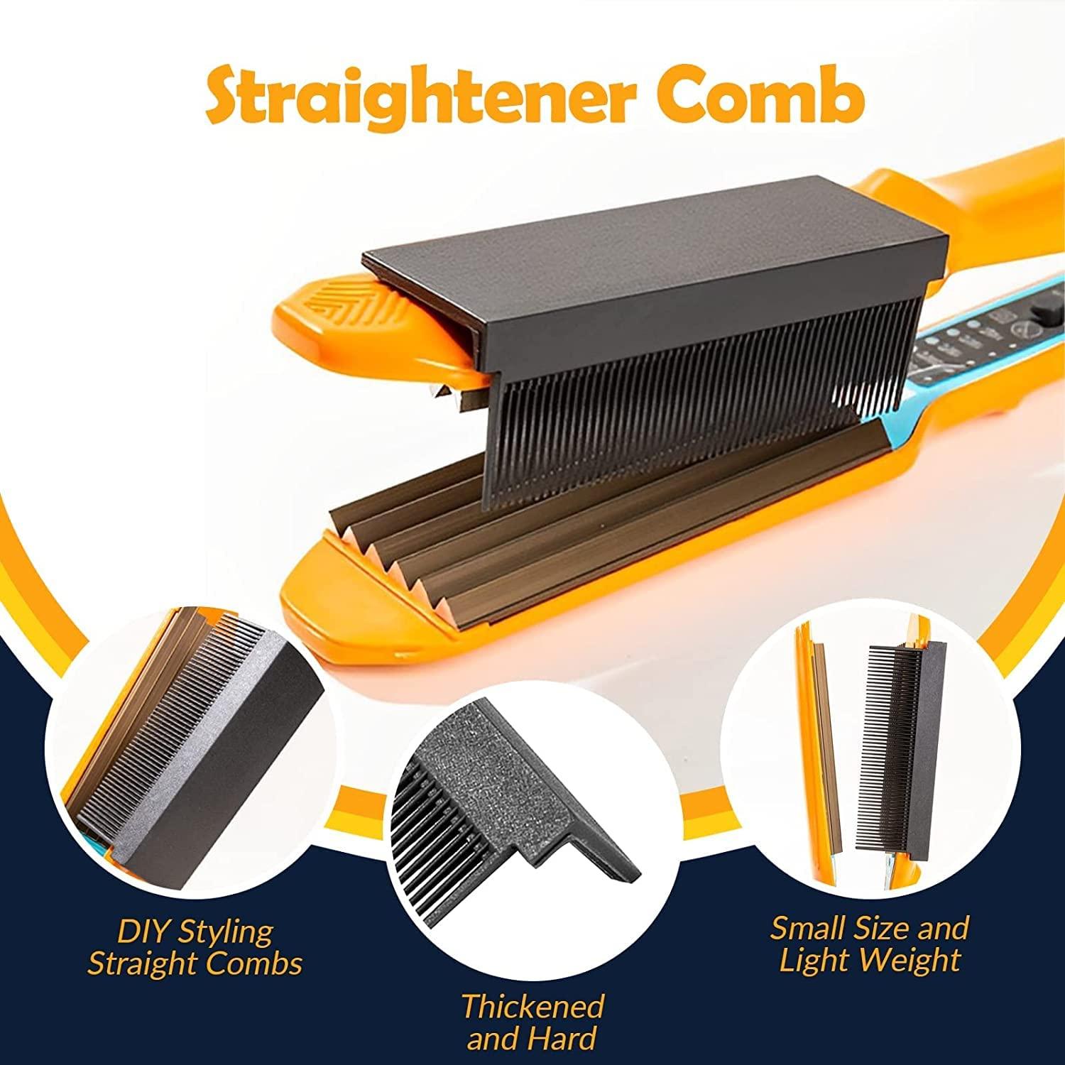 2 PC Flat Iron Combs Attachment for Hair Straightening - DIY ...