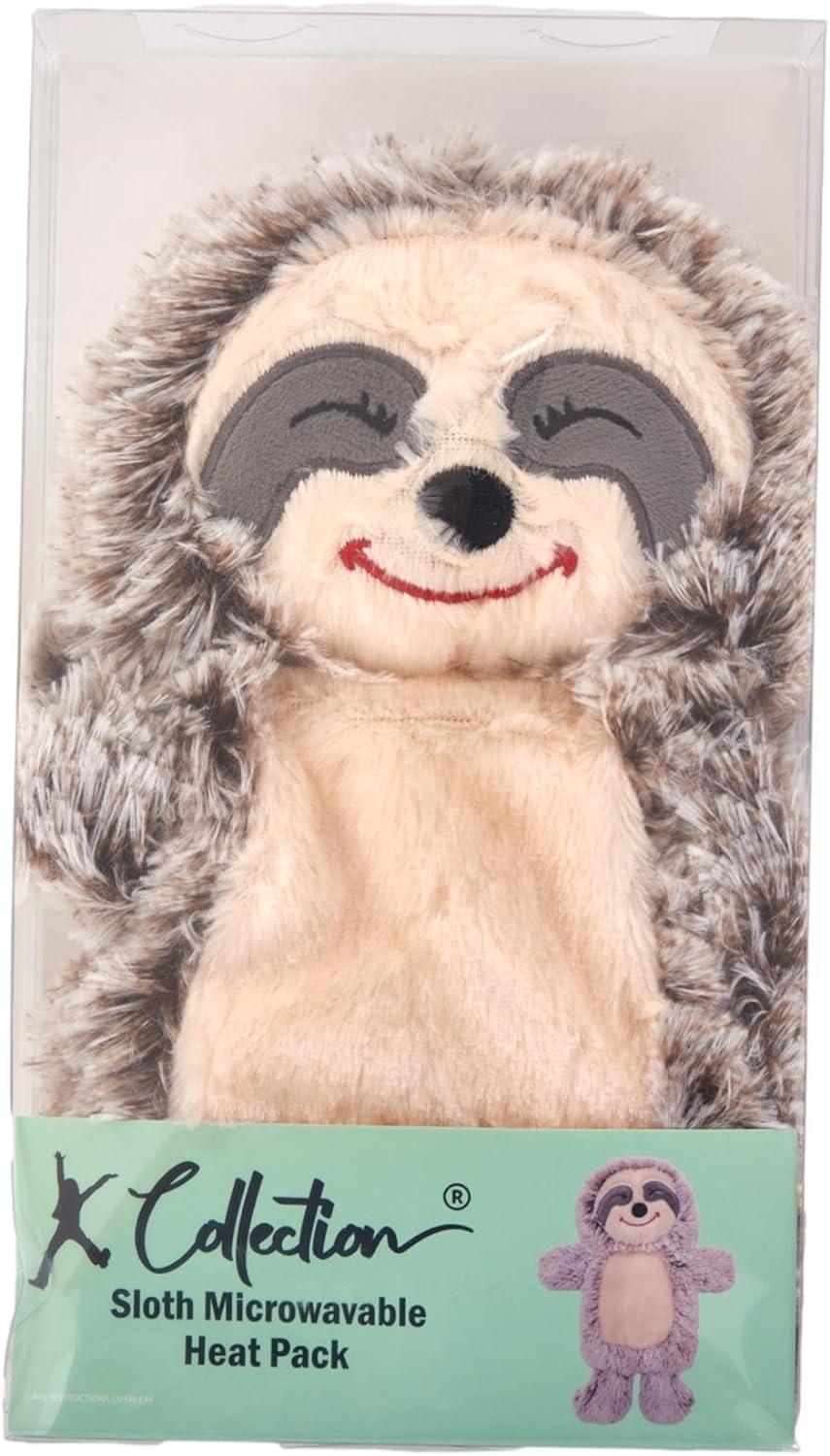 K Collection Heat Pack with Novelty Plush Cover - Plush Sloth Design ...