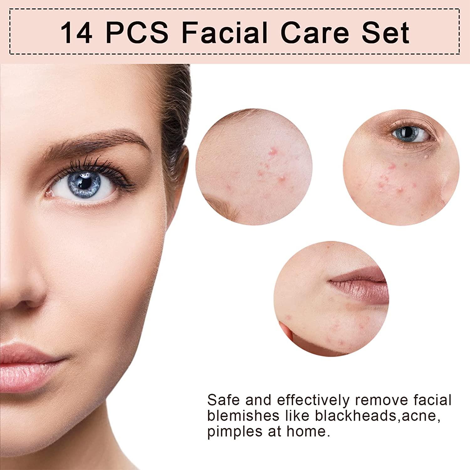 FIXBODY Blackhead & Splinter Remover Tools - Stainless Steel 14 Piece ...