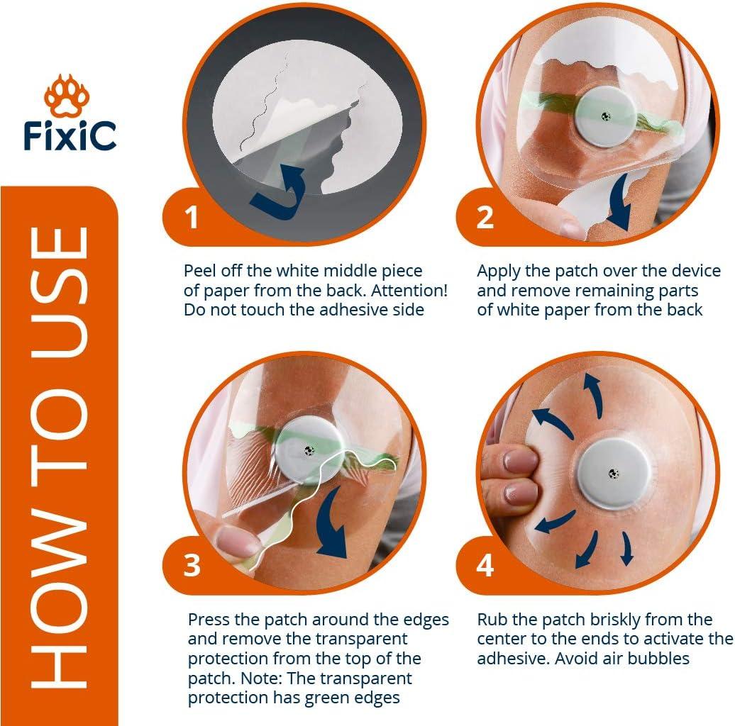 Fixic Freestyle Adhesive Patch 25 PCS | Transparent Patches for Libre ...