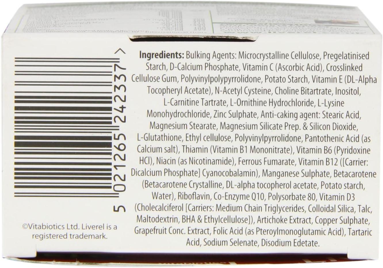 Vitabiotics Liverel - 60 Tablets | Supports Liver Health and Function ...