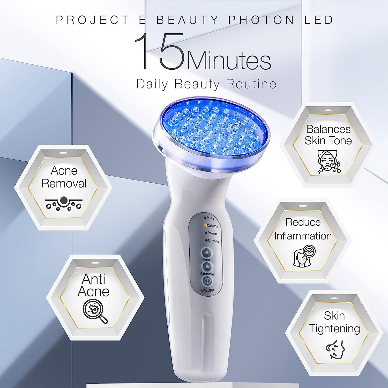 Project E Beauty Blue LED Acne Light Therapy | Anti-Acne Skincare for ...