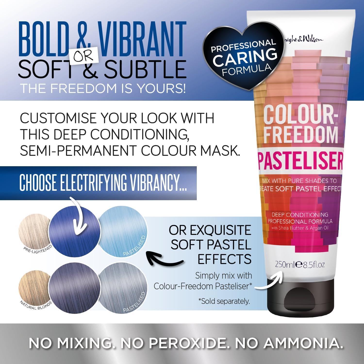 Colour-Freedom Gloss Pro Truly Blue Semi-Permanent Hair Colour 150ml ...