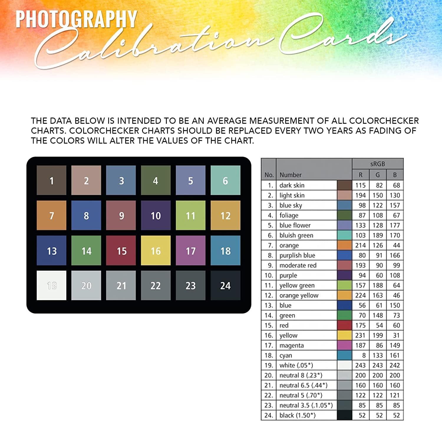 12x12 Foldable White Balance Gray Reference Reflector Card Set for ...