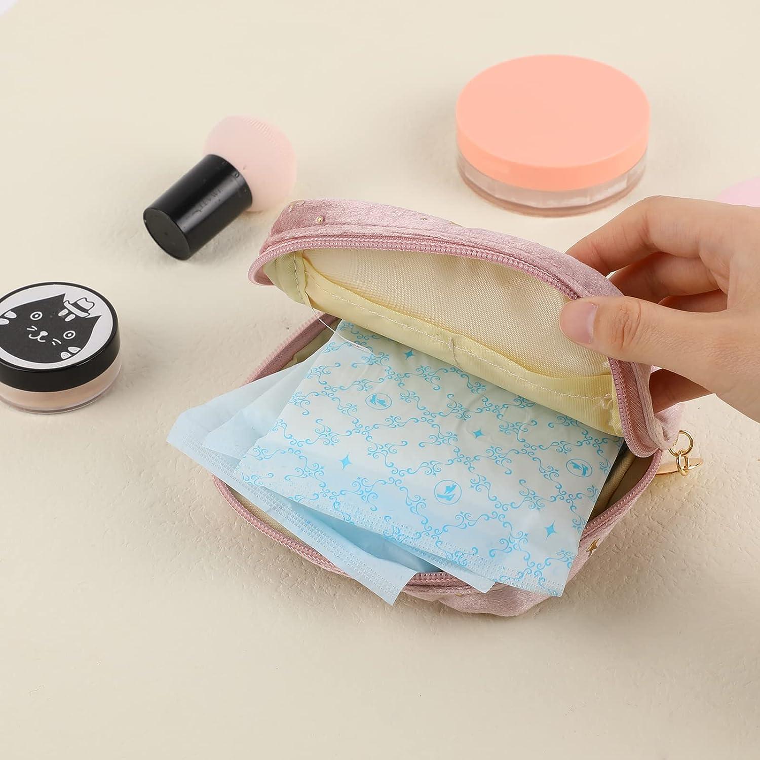 Vin Beauty Menstrual Cup Pouch & Pad Storage Bag - Portable Sanitary ...